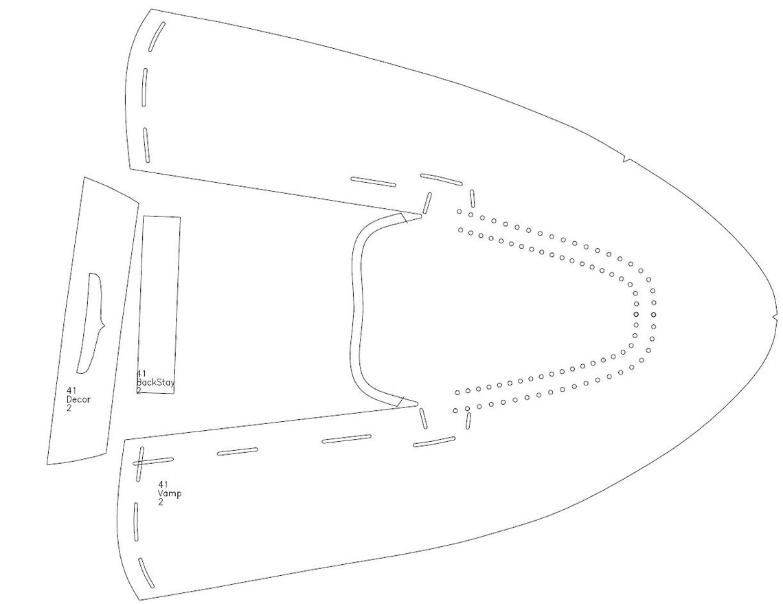 Digital PDF Pattern Loafer Shoes Shoemaking All Sizes | Etsy