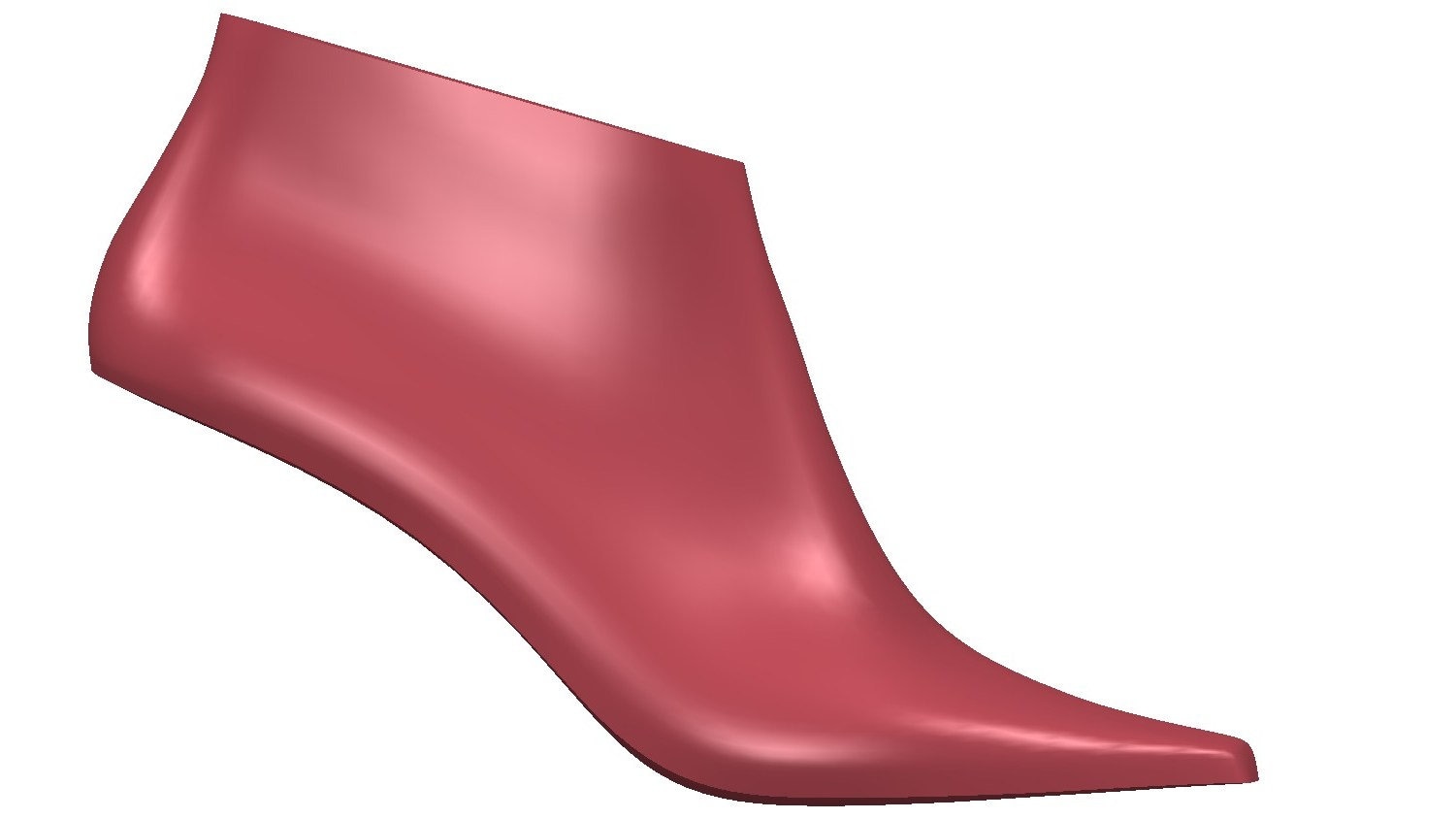 Digital 3d Model Footwear Last Square Toe High Heel Sizes 37 - Etsy
