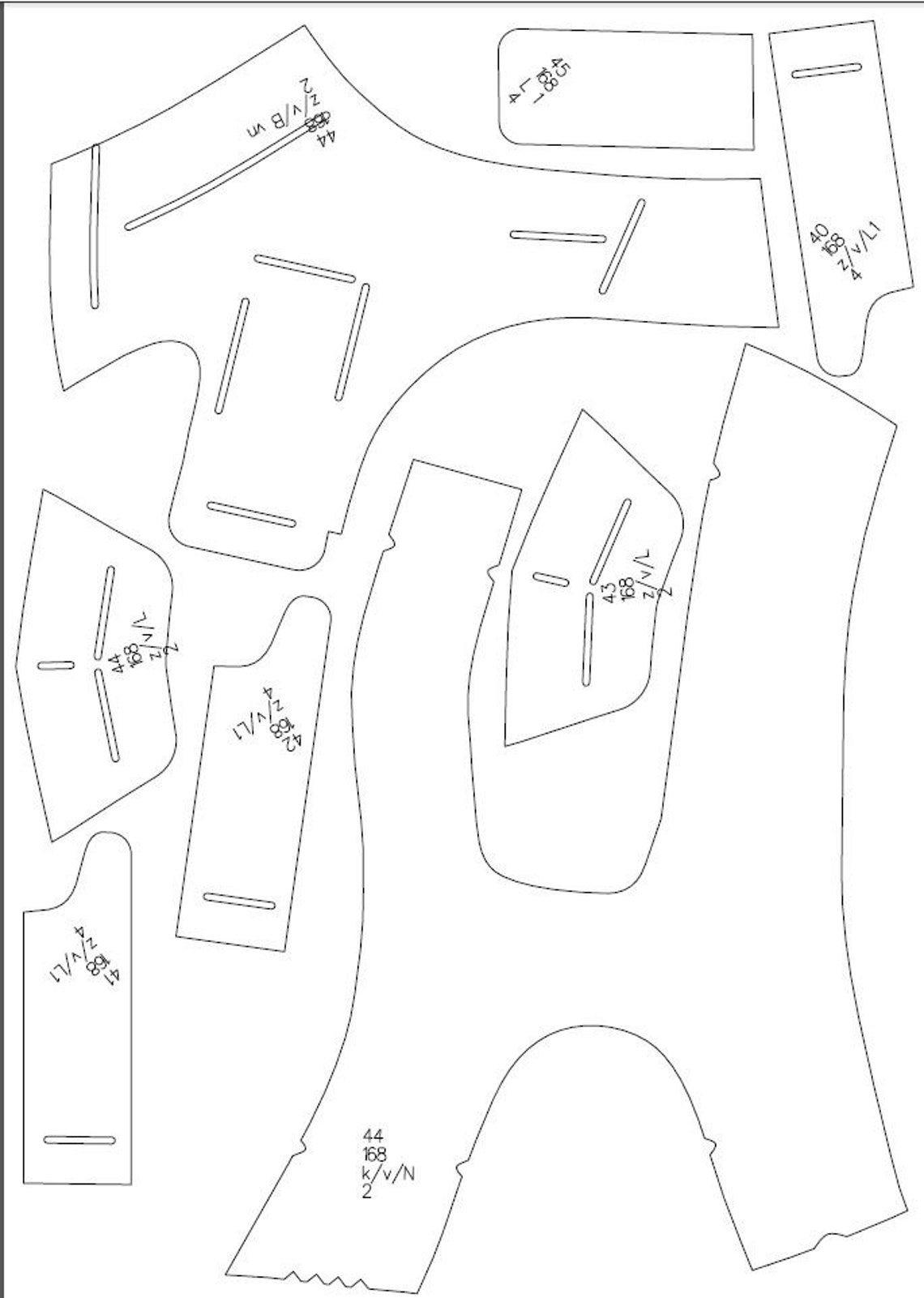 Digital 2d Pattern PDF DXF Men Sandals Men All Sizes - Etsy