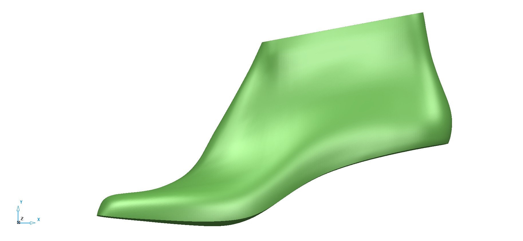 Digital 3d Model Square Toe Women Shoe Last Heel Height 6 Cm European ...