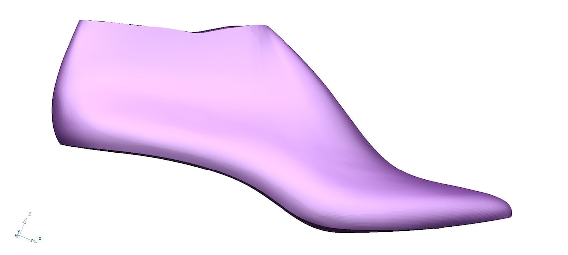 Digital 3d Model Shoe Last Heel Height 5 сm Vintage Elegant - Etsy