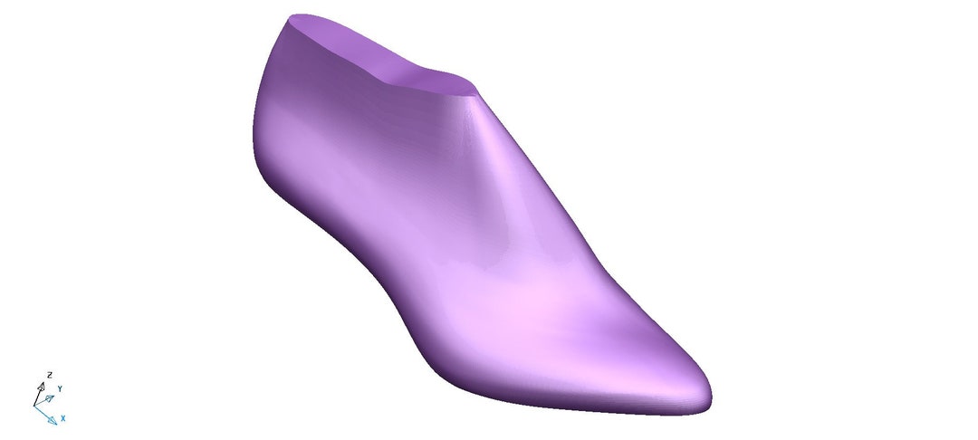 Digital 3d Model Shoe Last Heel Height 5 сm Vintage Elegant Lady Shoes ...