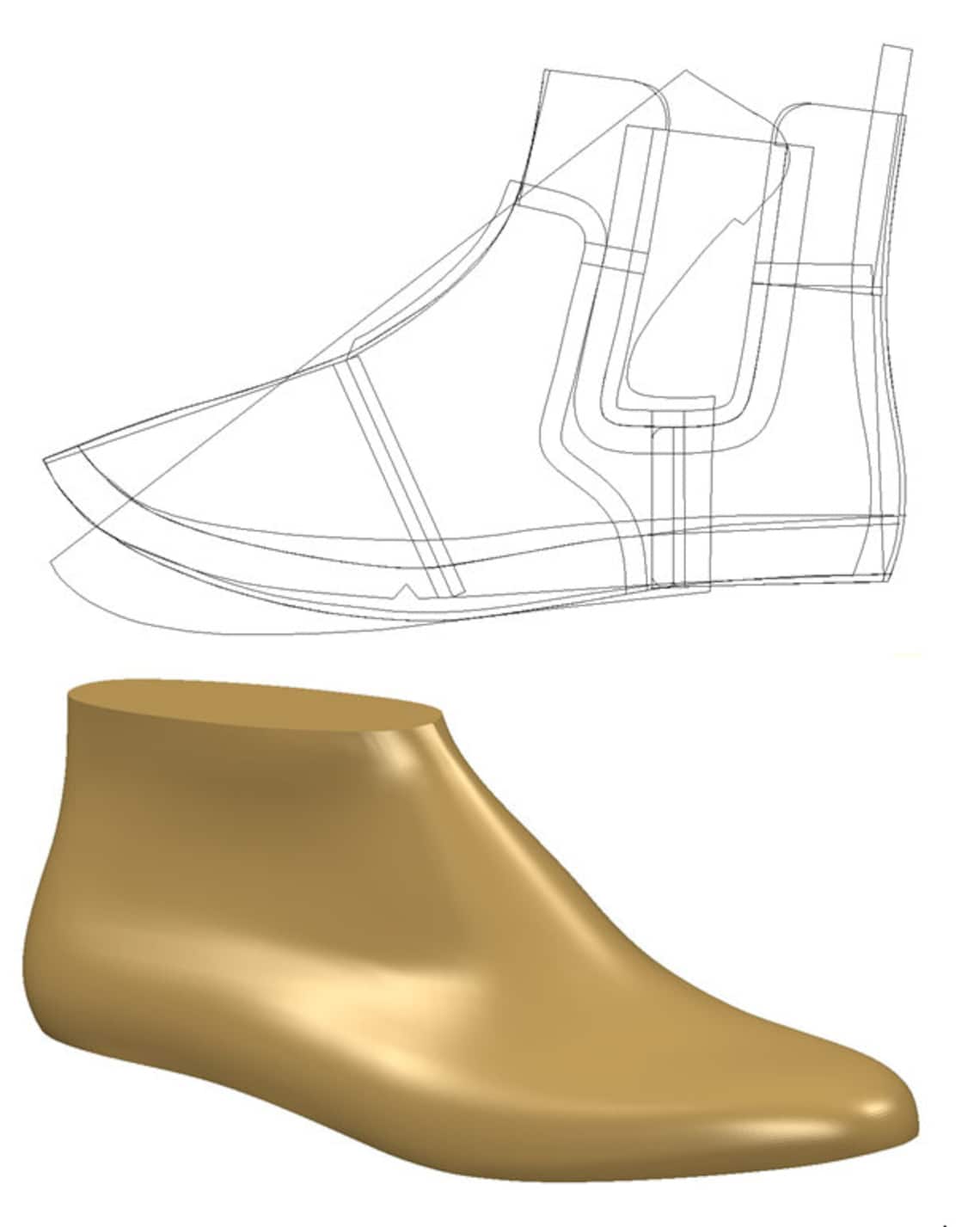 Digital Project Chelsea Boots Men Patterns Shoe Last Size 41 - Etsy