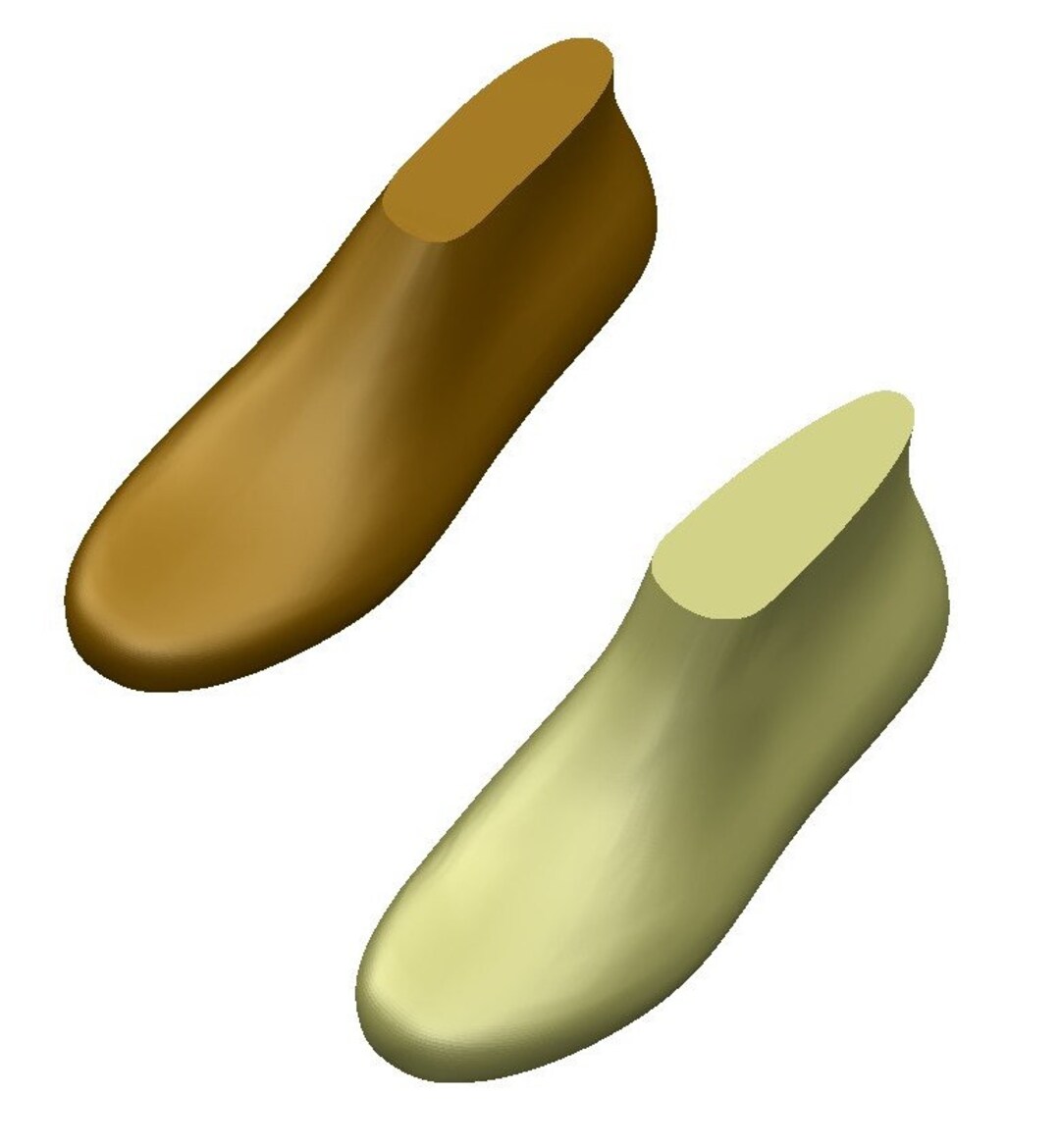 Digital 3d Model Shoe Last Slip-on Sneakers Comfort Lace up Shoes - Etsy