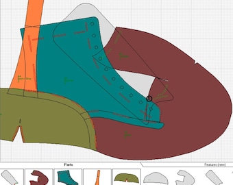 Digital Shoes Patterns Lace up Boots PDF All Sizes Comfortable - Etsy