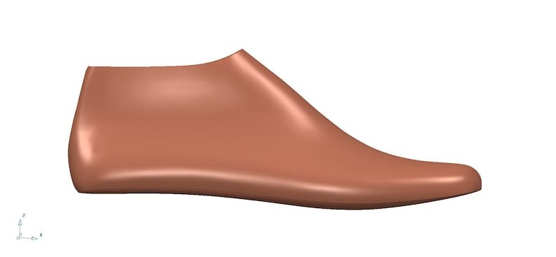 Modelo digital 3D de horma para zapatos de mujer, zapatos cómodos ...