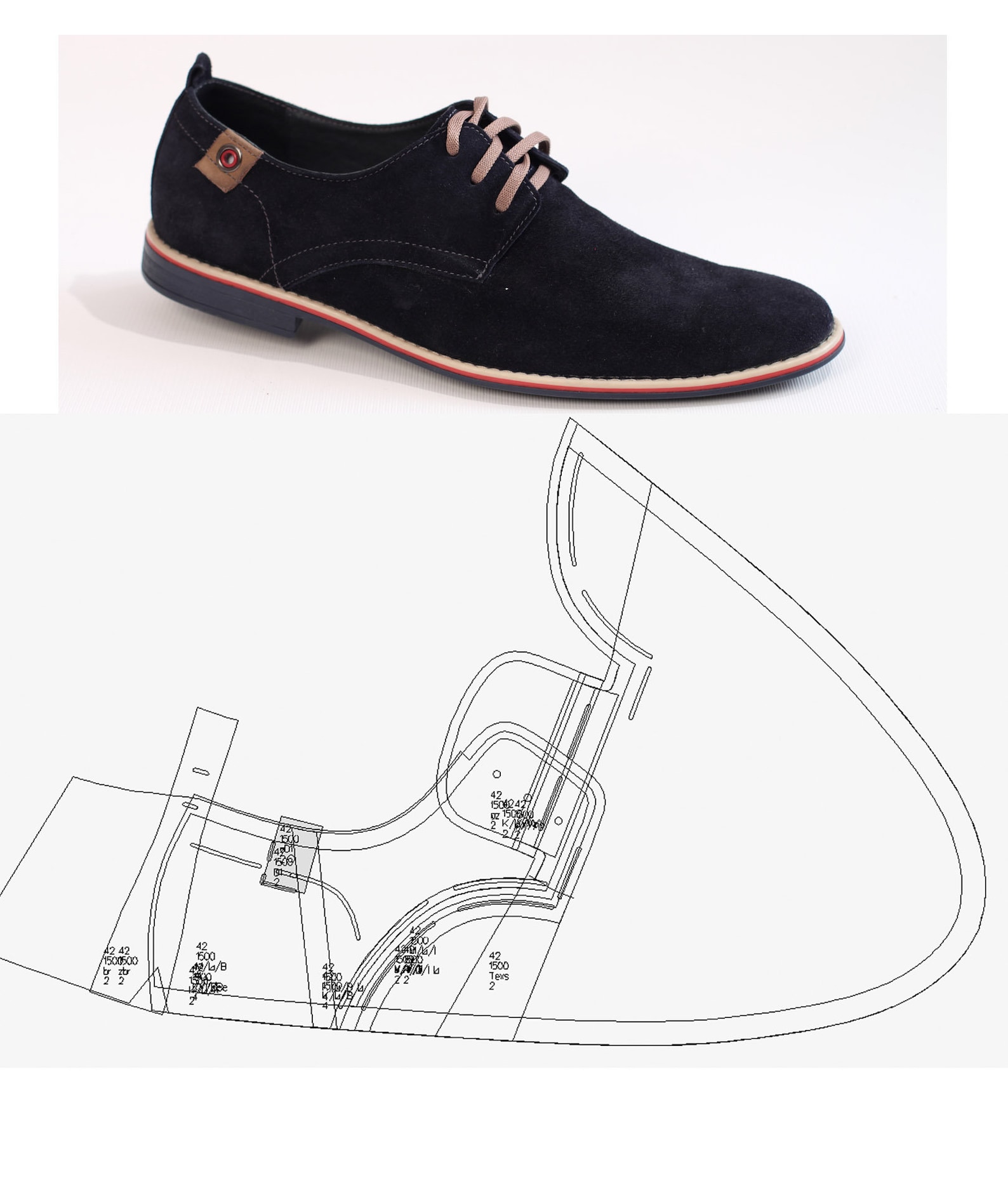 Digital Pattern Shoe Making PDF DXF Derby Men Shoes All Sizes - Etsy