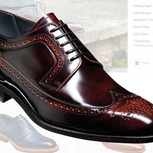 Digital Pattern Shoe Making PDF DXF Derby Men Shoes Brogues - Etsy