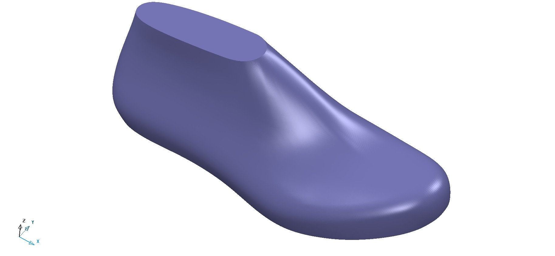 Digital 3d Models Comfy Shoe Last Sizes 5-9 Wide Lace-up Shoes Sneakers ...