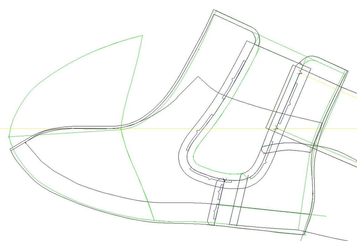 Digital 2d Pattern of the Woman Chelsea Boots Size 37 - Etsy