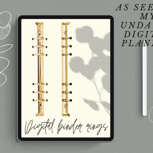 Digital Planner Rings Metallic Digital Spiral Coil Binder - Etsy