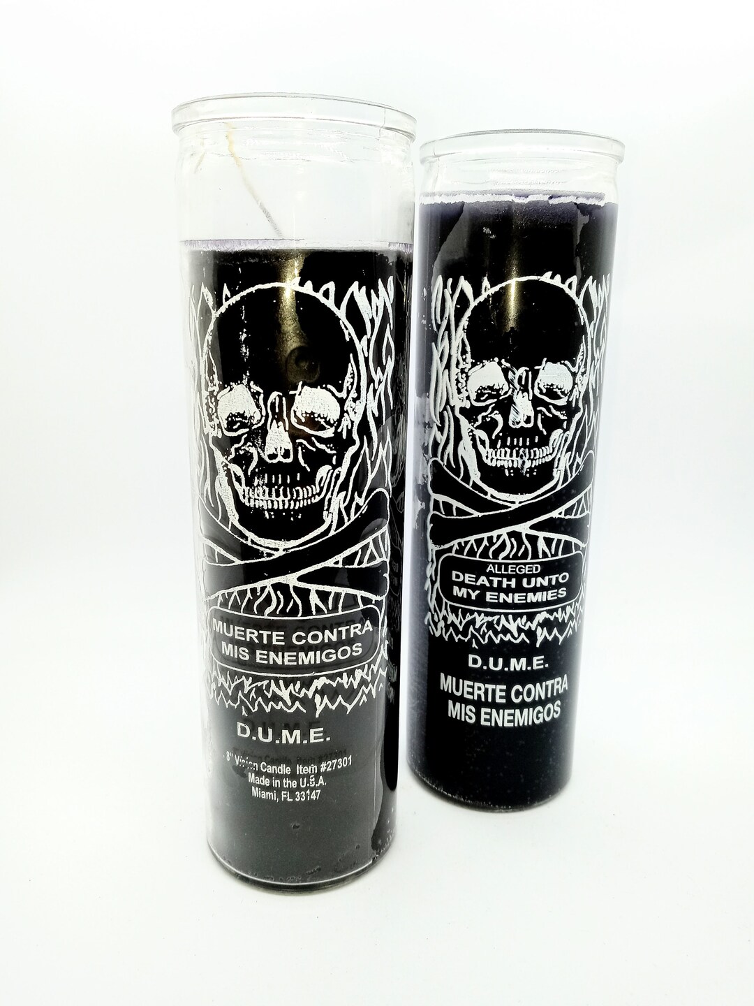 Black DUME D.U.M.E. Novena Candle Hoodoo Root Work Wicca Santeria Spell ...