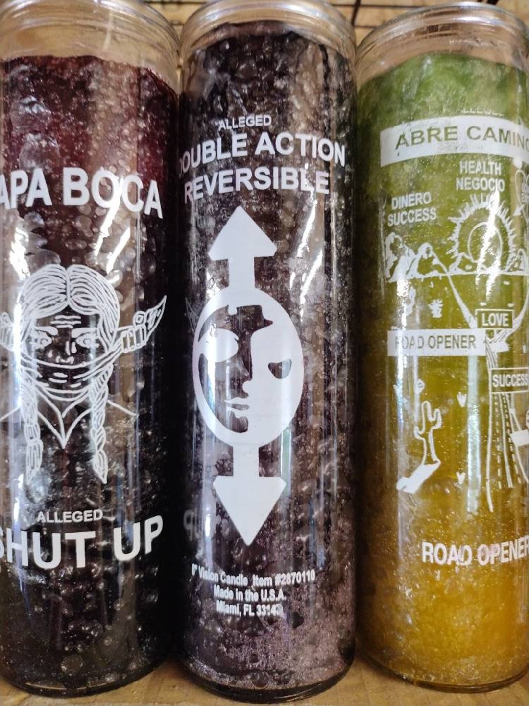 SALE*** SALE*** Oops Candles / Shut up / Triple Reverse / Luck / Love ...