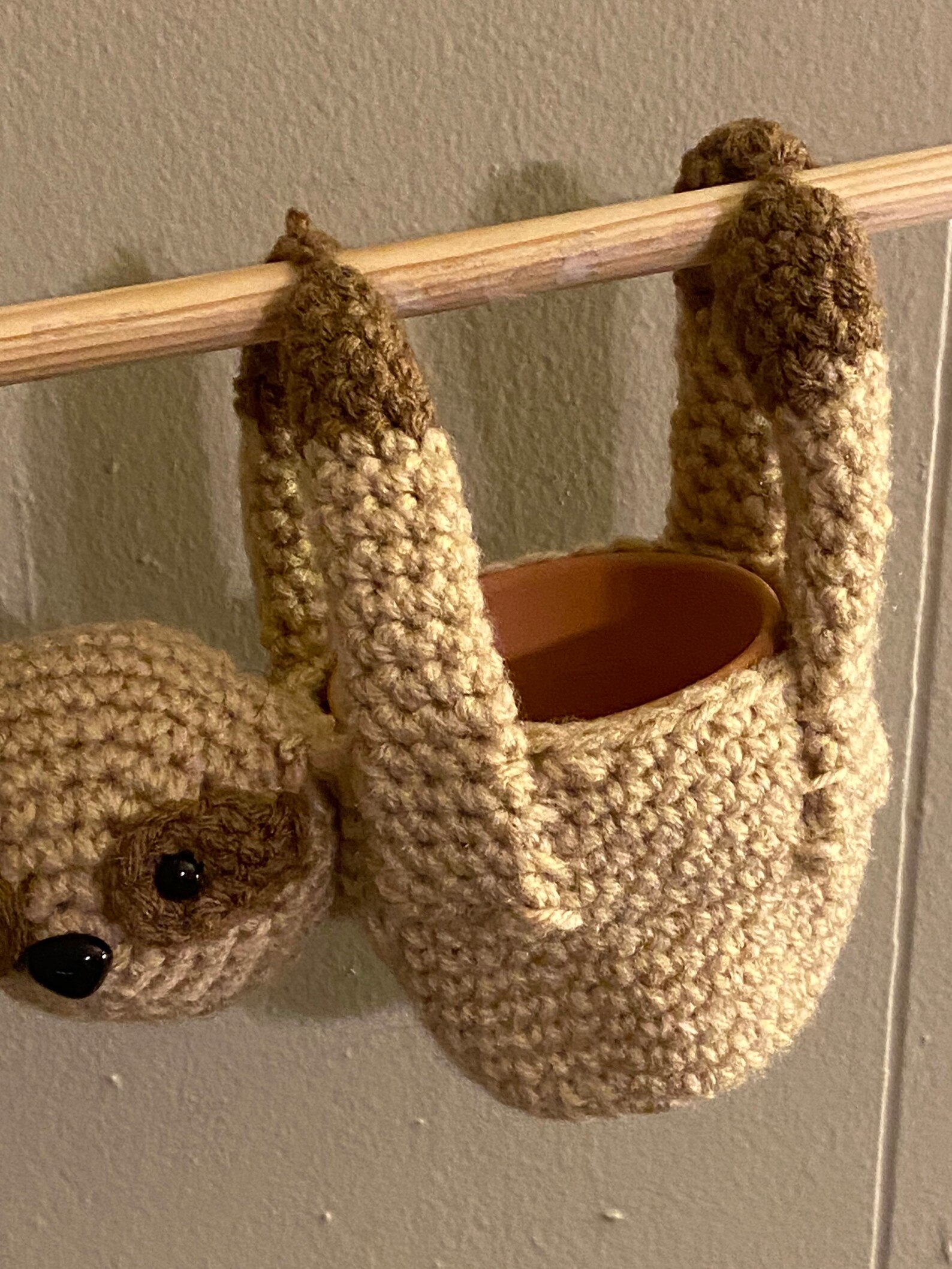 Hanging Sloth Planter sloth Planter. Hanging Planter Sloth - Etsy UK