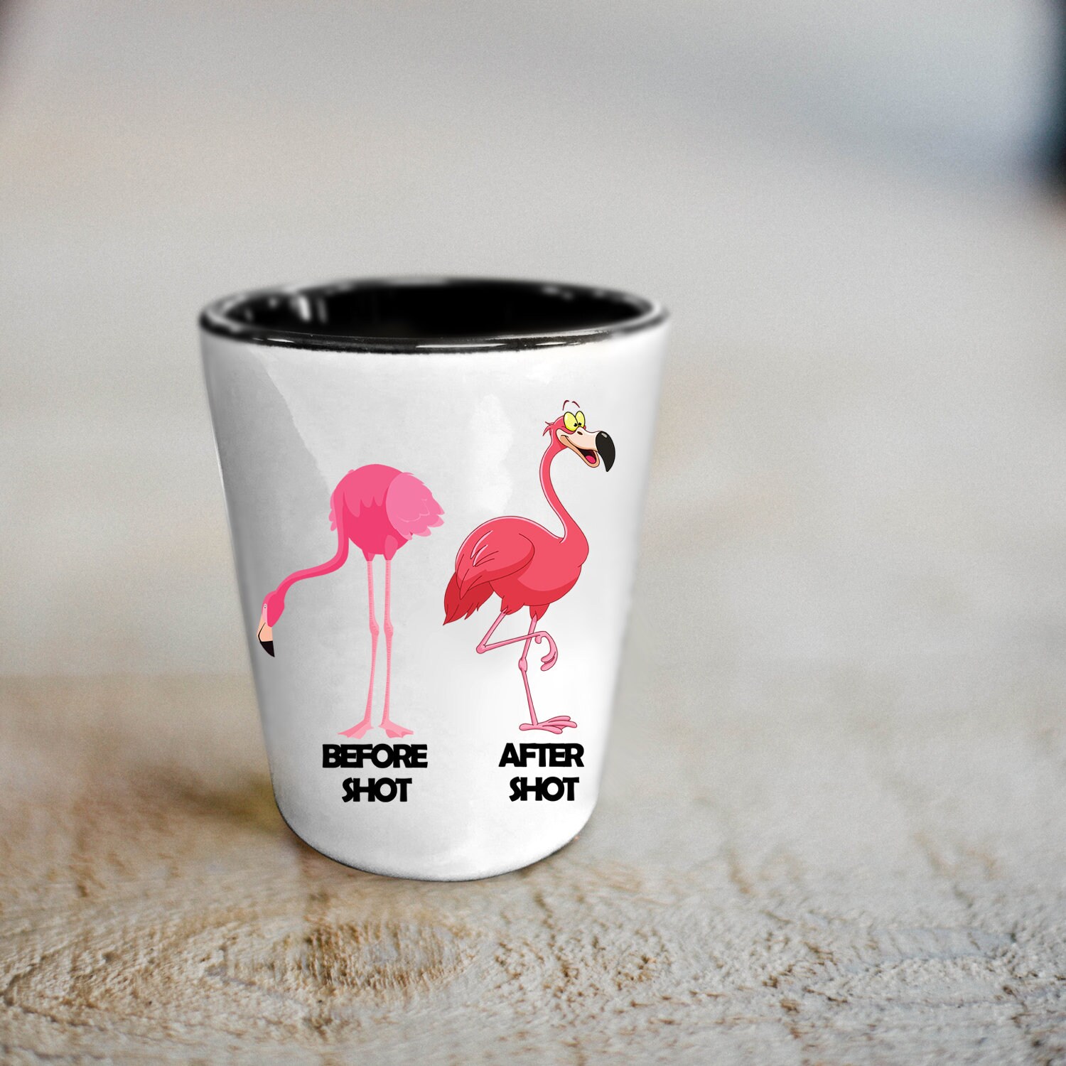 Flamingo Shot GlassFlamingo Lover Funny Christmas Shot Glass | Etsy