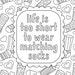 Sock Coloring Page, Positive Vibes, Mindfulness Gift, Sock Design ...