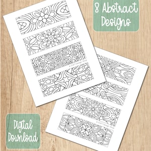 Mandala Bookmarks, Color Your Own Bookmarks, Bookmark Set, Printable ...