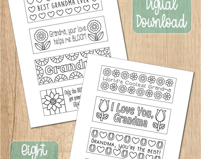 Grandmother Gift Mother's Day Bookmarks Grandma - Etsy