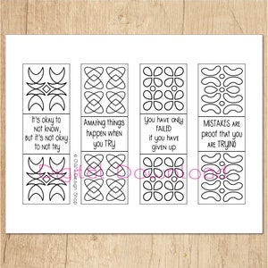 Growth Mindset Bookmarks, Bookmark Set, Printable Bookmarks, Student ...