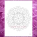 Flower Mandala Coloring Page, Instant Download, Printable Mandala ...