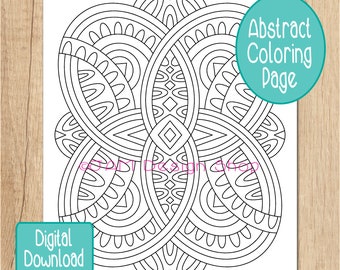 Zentangle Coloring Pages Printable Coloring Instant - Etsy