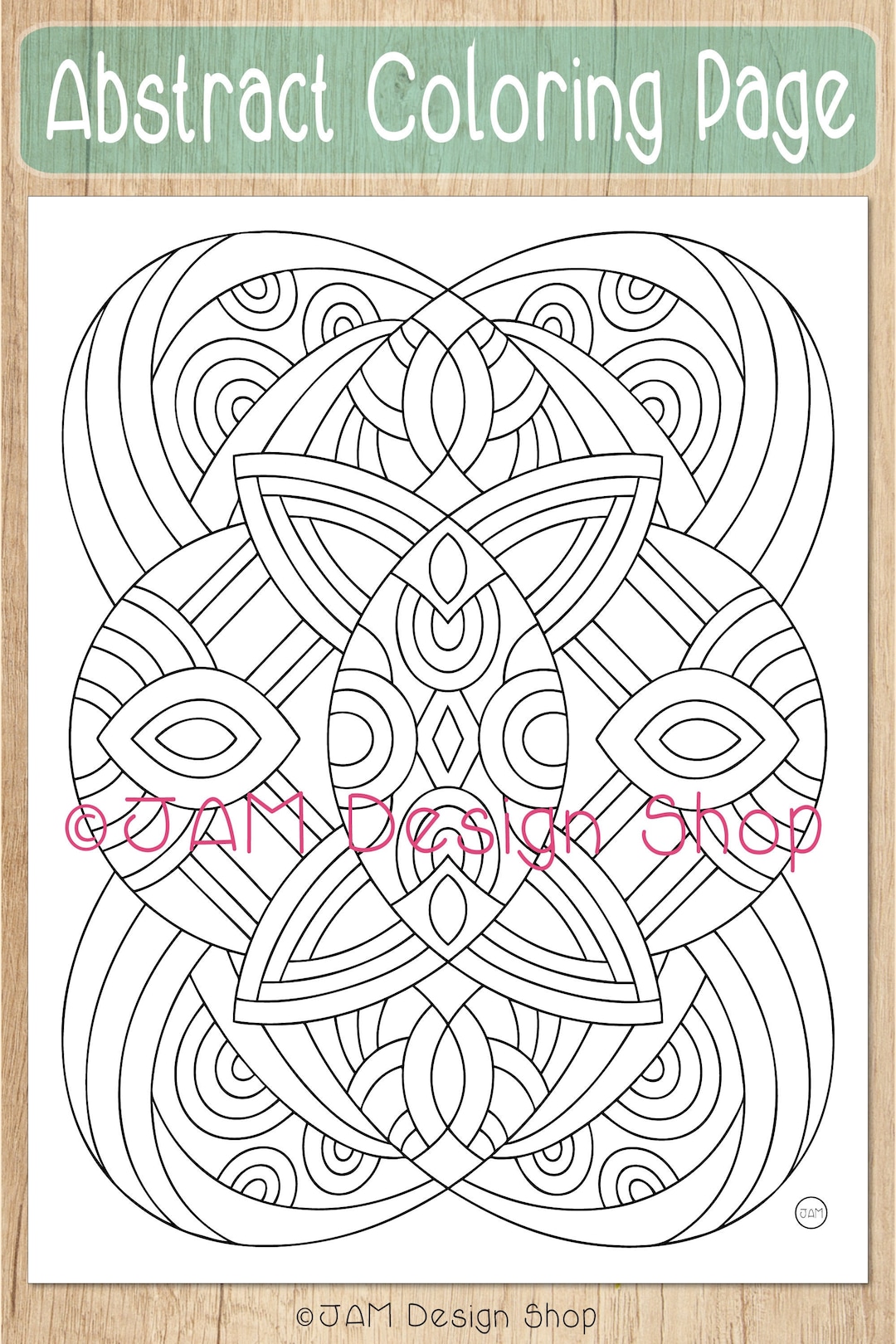Zentangle Coloring Pages, Printable Coloring, Instant Download ...