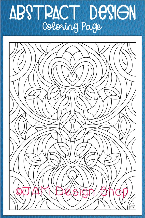 Zentangle Pattern Coloring Sheet Instant Coloring Zentangle Etsy