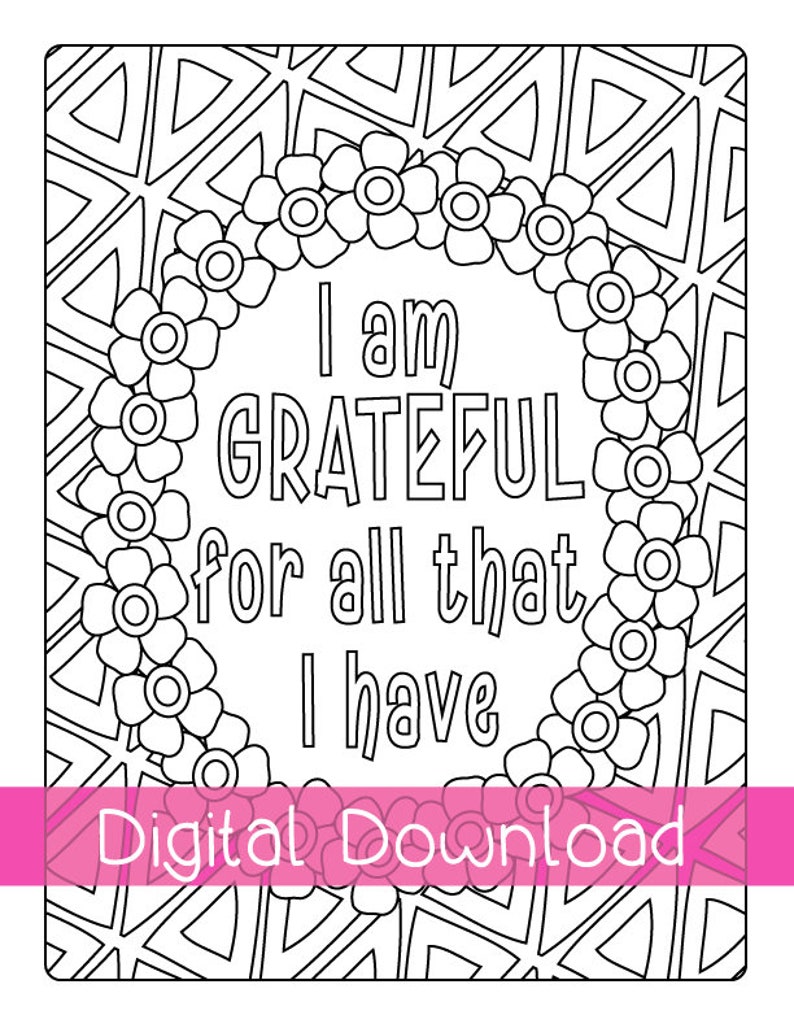Positive Affirmation, Positivity Quotes, Positive Vibes, Coloring for ...