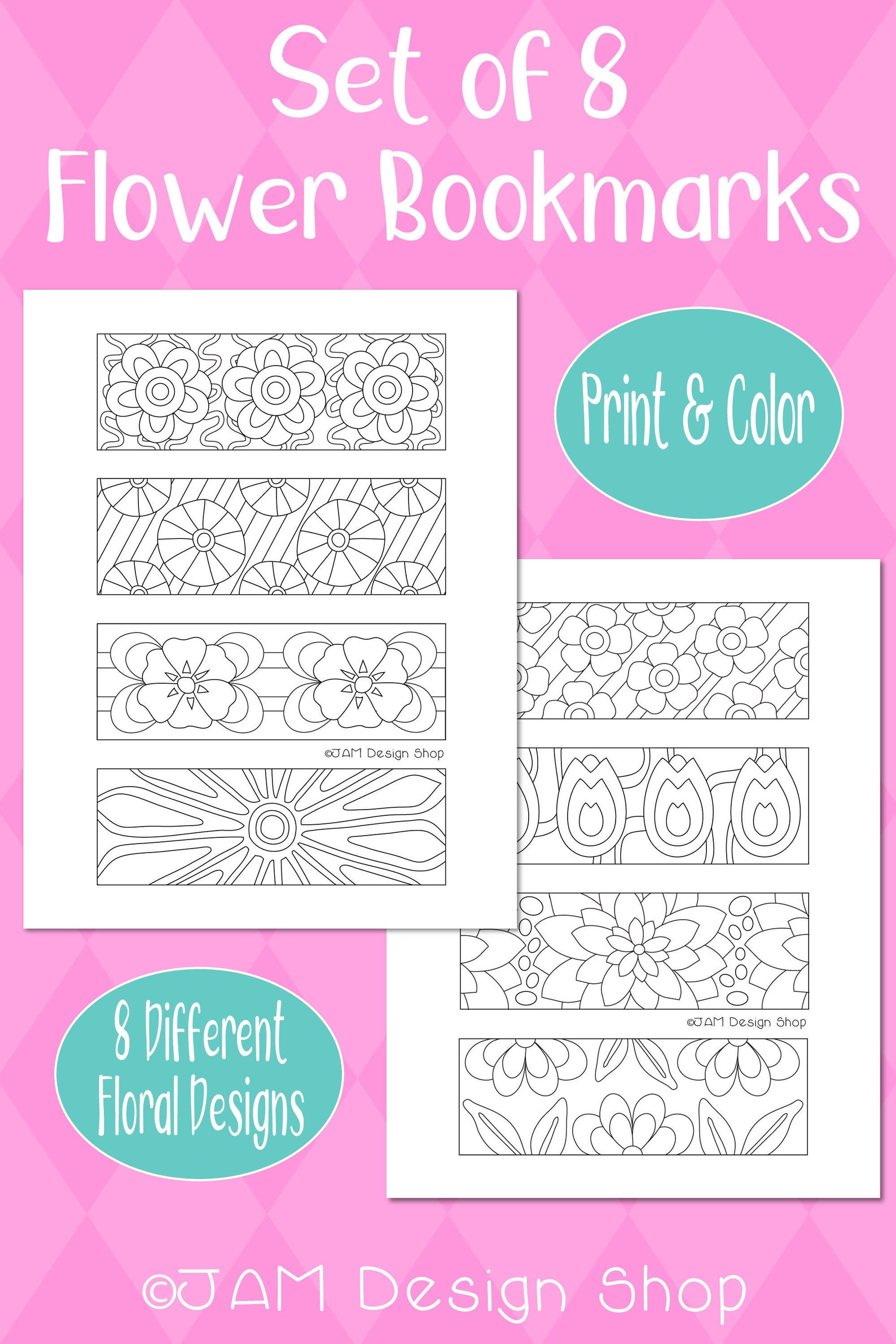 Coloring Bookmarks, Bookmark Set, Bookmarks for Women, Bookmarkers Set ...