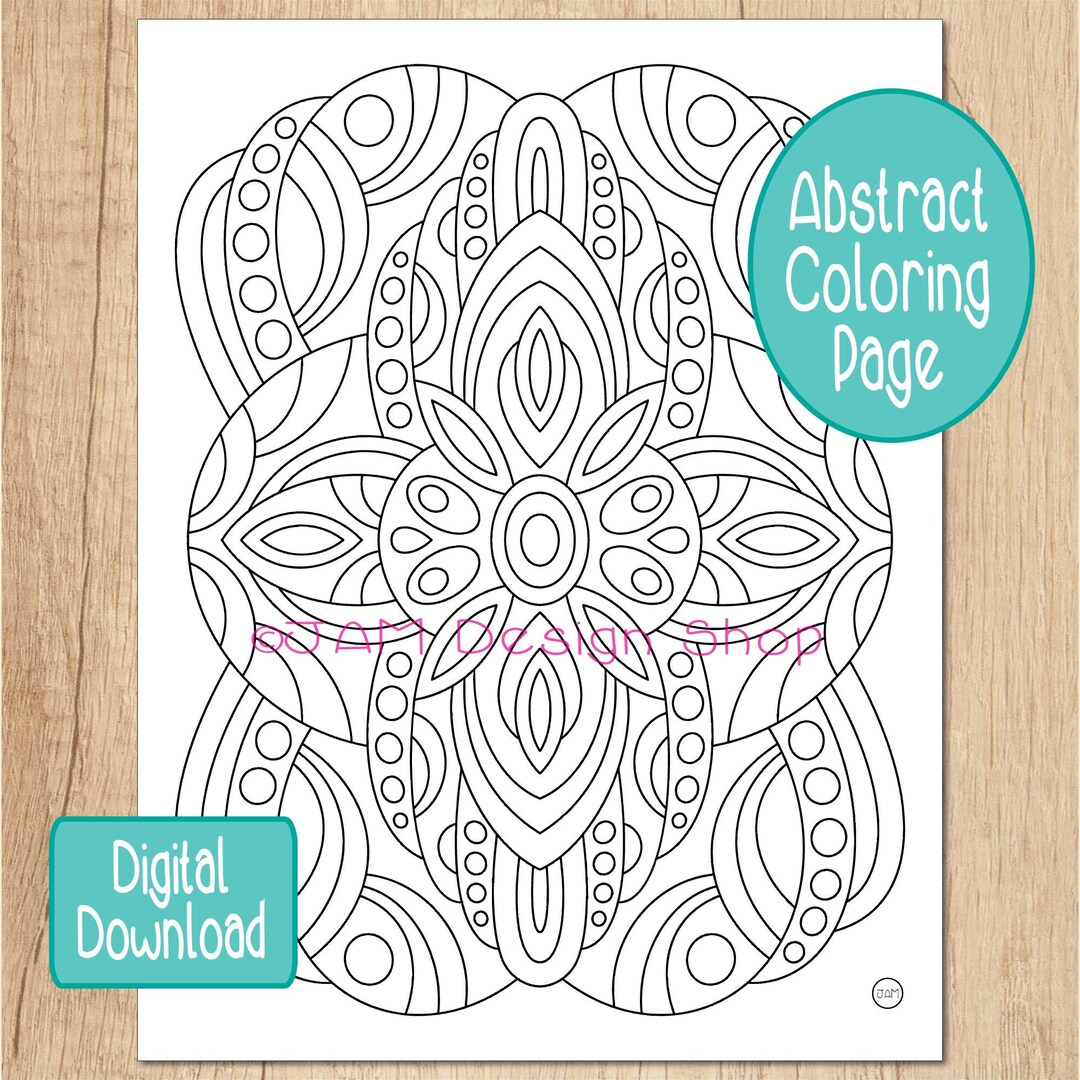 Zentangle Coloring Pages, Printable Coloring, Instant Download ...