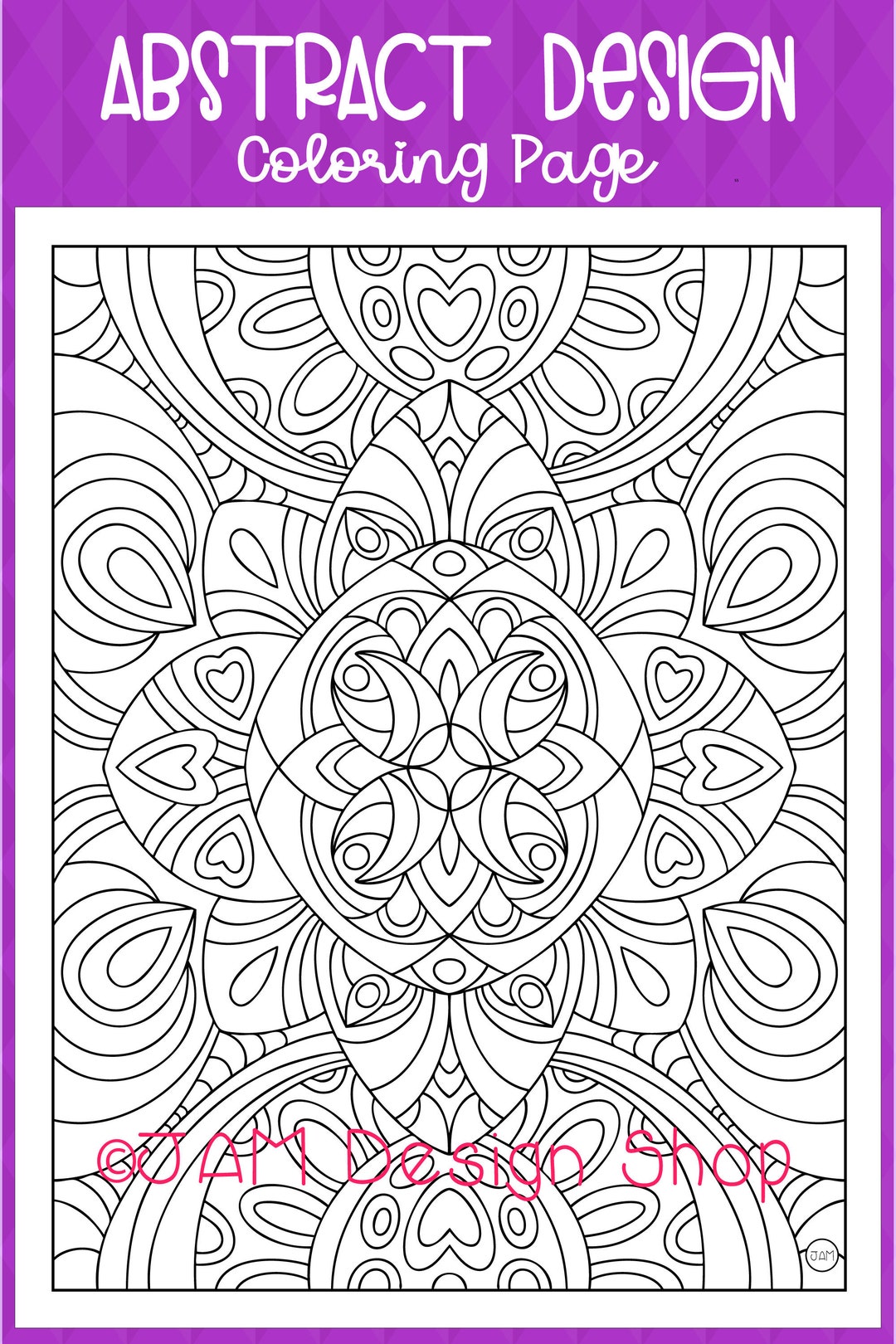 Zentangle Coloring Pages, Printable Coloring, Instant Download ...