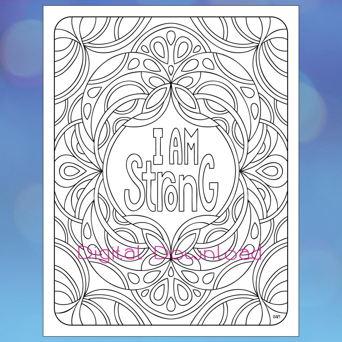 Positive Affirmation Coloring Page Positivity Quotes - Etsy