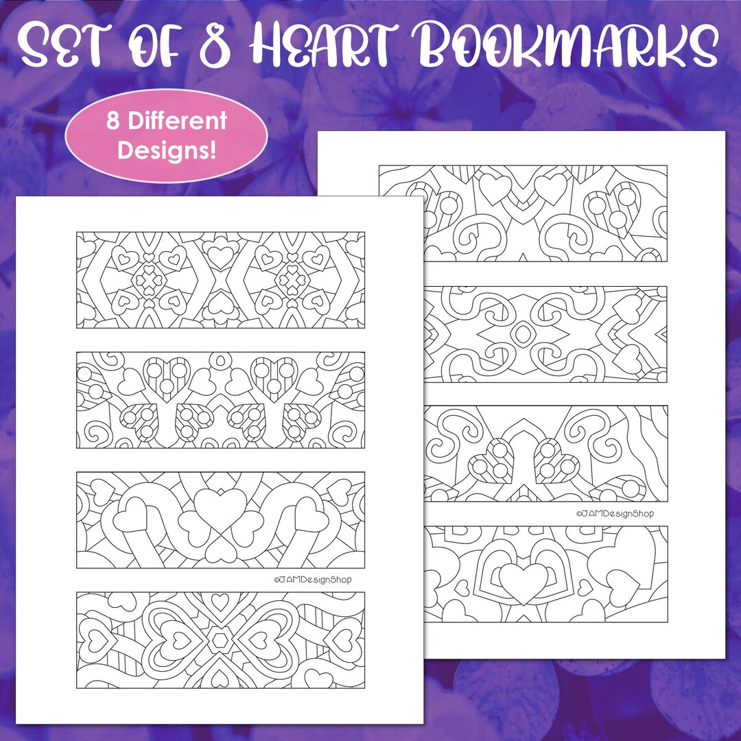 Coloring Bookmarks, Bookmark Set, Bookmarks for Women, Bookmarkers Set ...