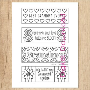 Grandmother Gift, Mother's Day Bookmarks, Grandma Bookmarks, Mother's ...