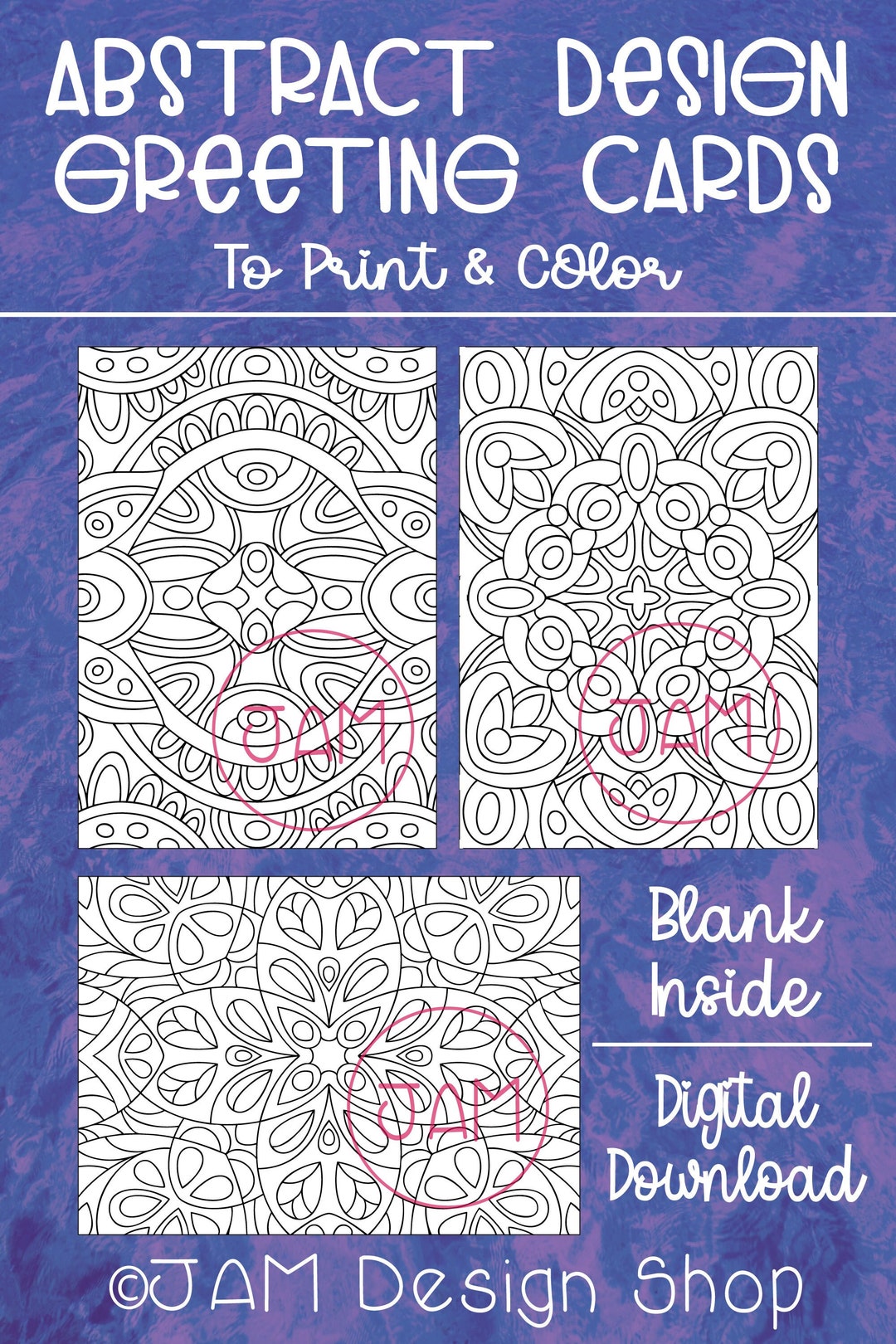 Coloring Cards Coloring Book Cards Zentangle Design - Etsy