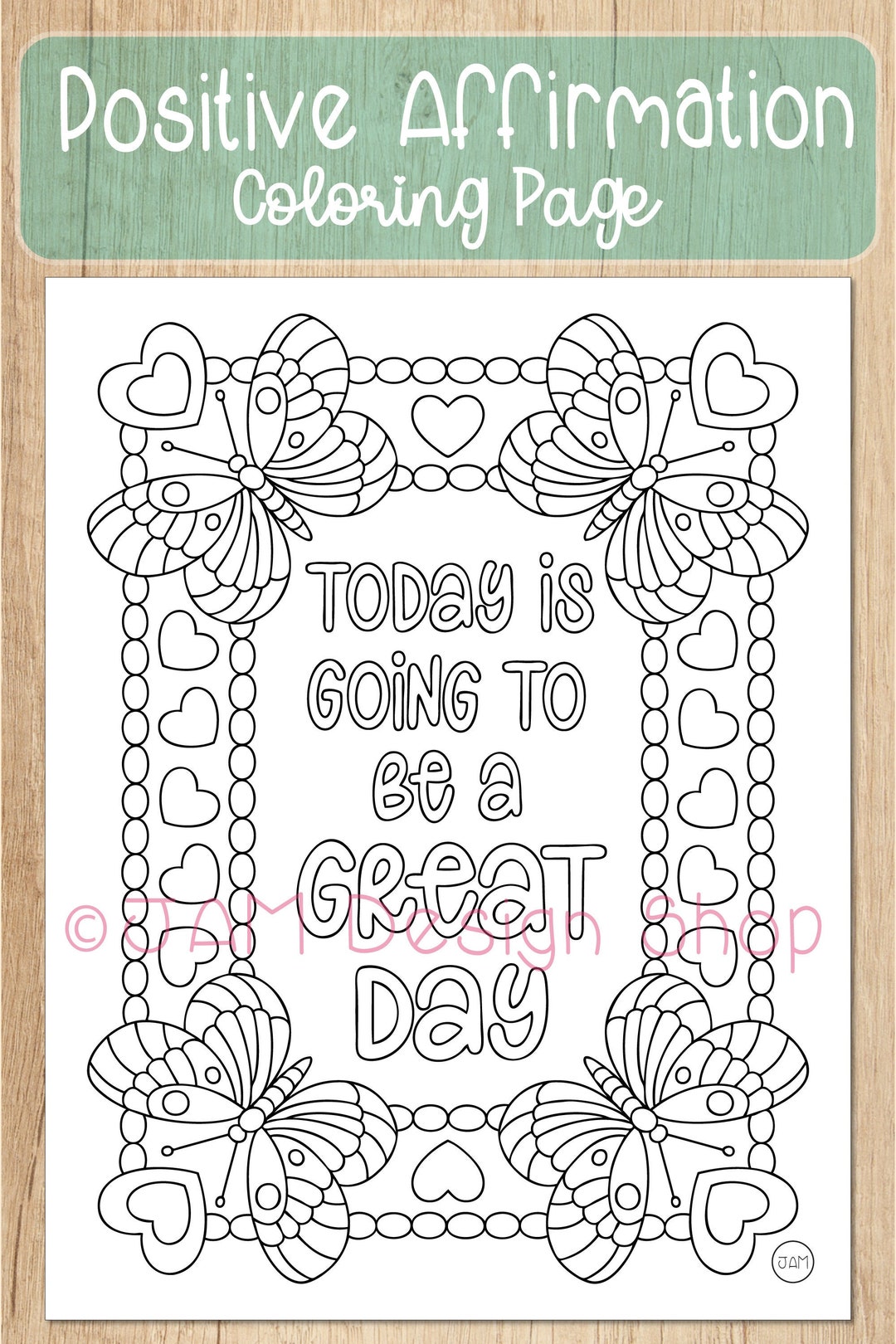 Positive Affirmations, Positivity Quotes, Coloring Page, Coloring for ...
