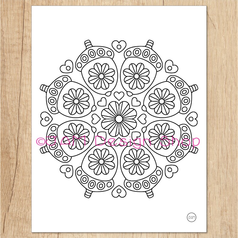 Digital Download, Fall Theme, Autumn, Mandala Coloring Pages, Acorns ...