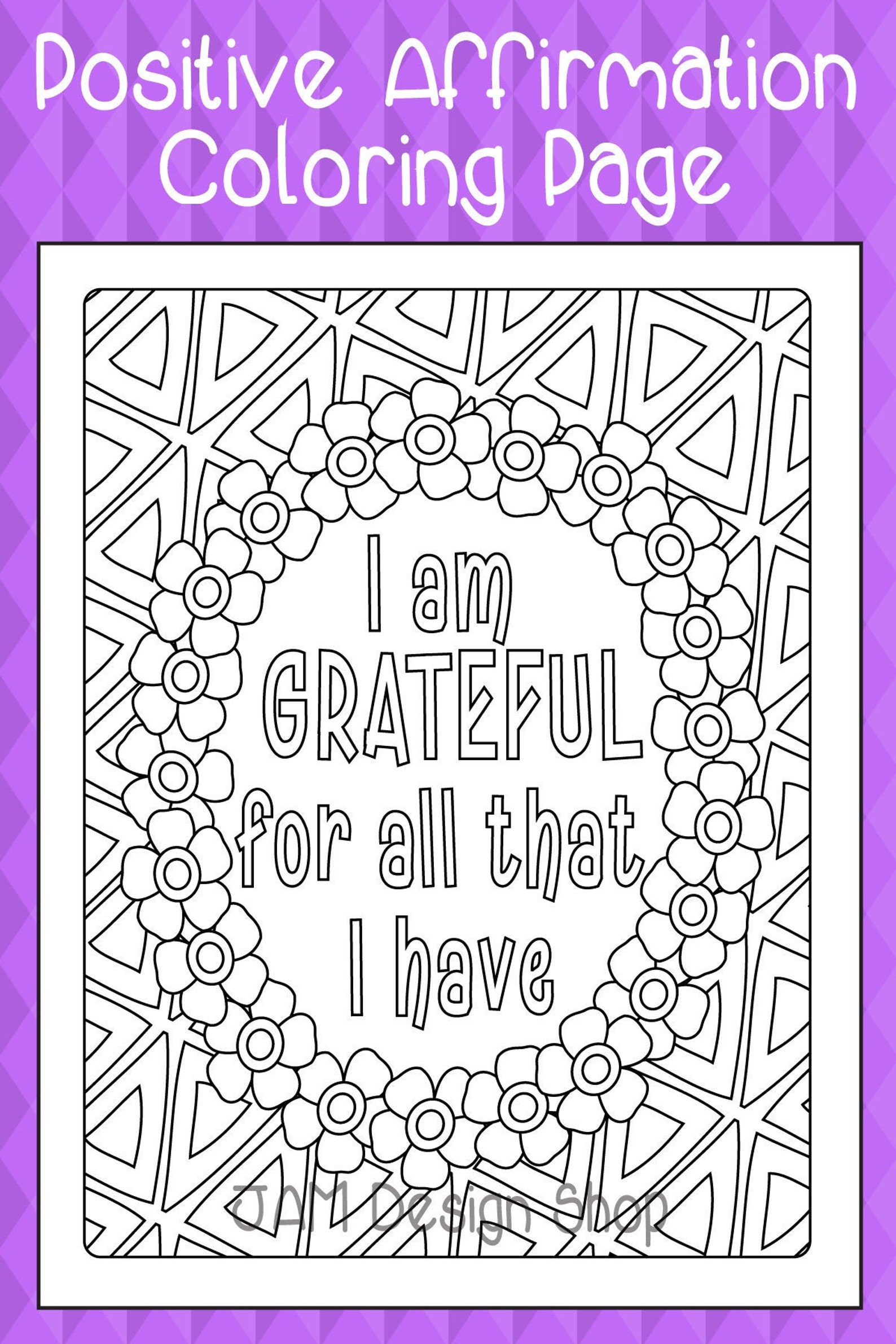 Positive Affirmation, Positivity Quotes, Coloring Page, Coloring for ...