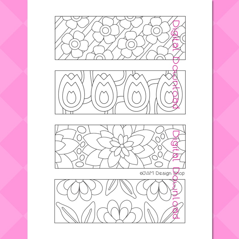 Coloring Bookmarks, Bookmark Set, Bookmarks for Women, Bookmarkers Set ...