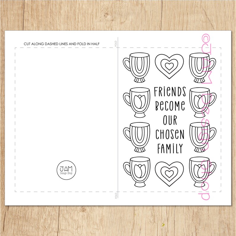Friendship Cards, Best Friend Gift, Friendship Quotes, Coloring Cards ...