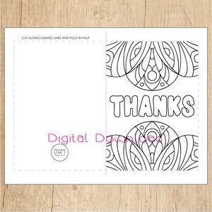 Color Your Own Thank You Cards, Mandala Designs, Coloring Pages ...