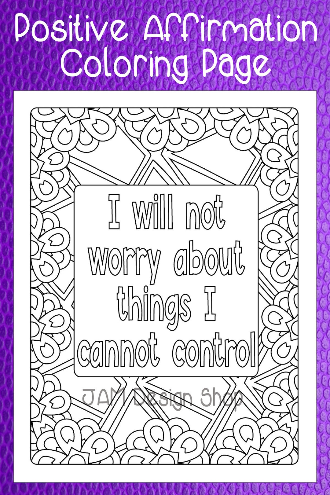 Positive Affirmation, Positivity Quotes, Coloring Page, Coloring for ...