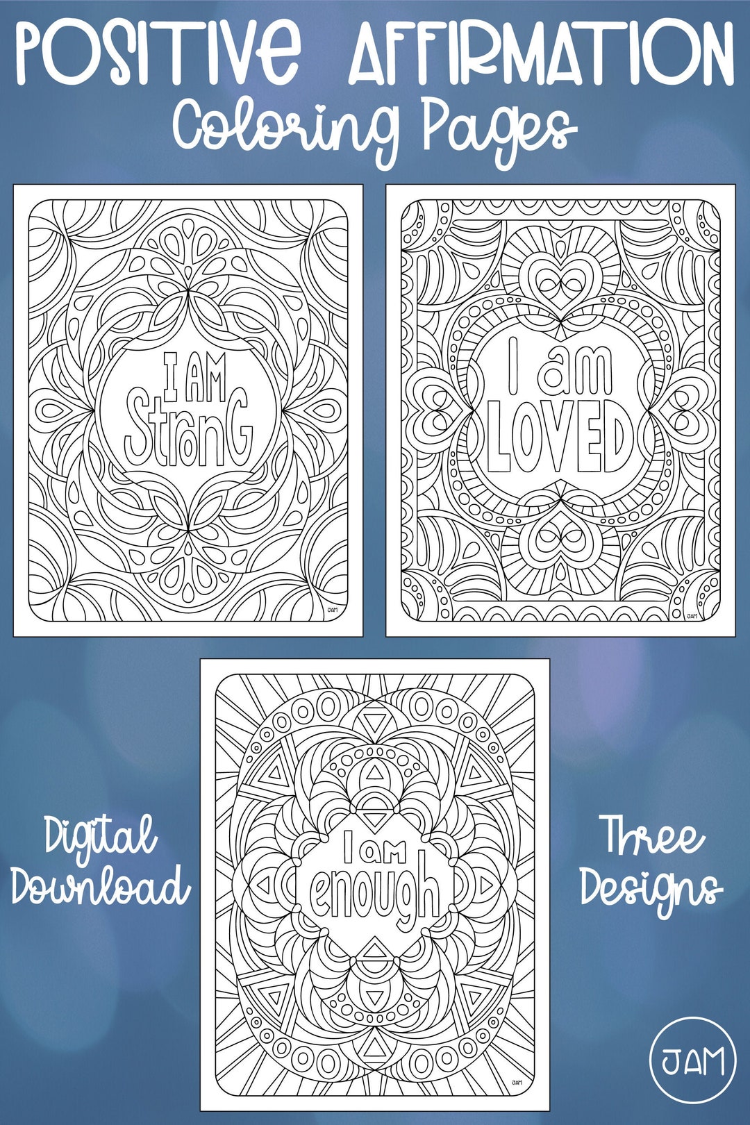 Positive Affirmation Coloring Pages, Positivity Quotes, Positive Vibes ...