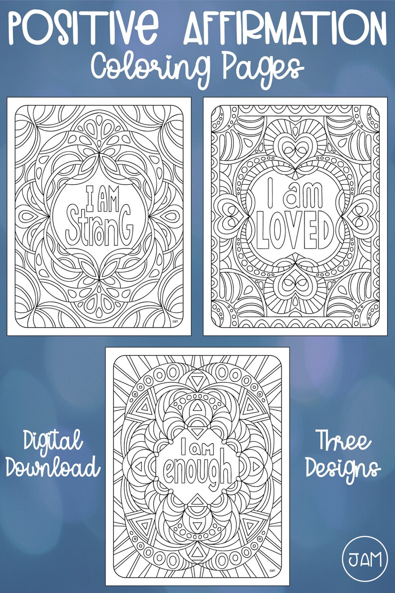 Positive Affirmation Coloring Pages, Positivity Quotes, Positive Vibes ...