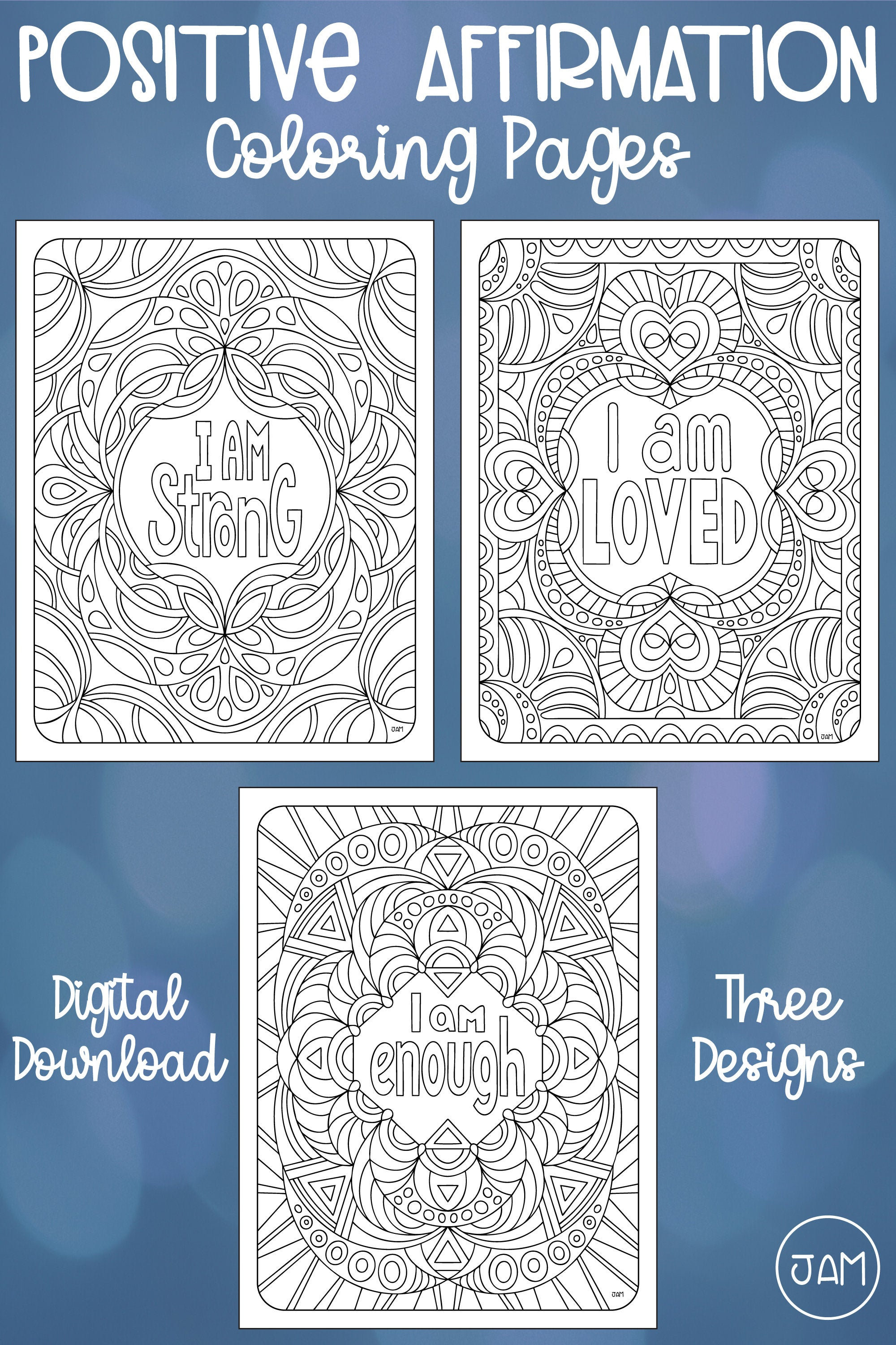 Positive Affirmation Coloring Pages, Positivity Quotes, Positive Vibes ...