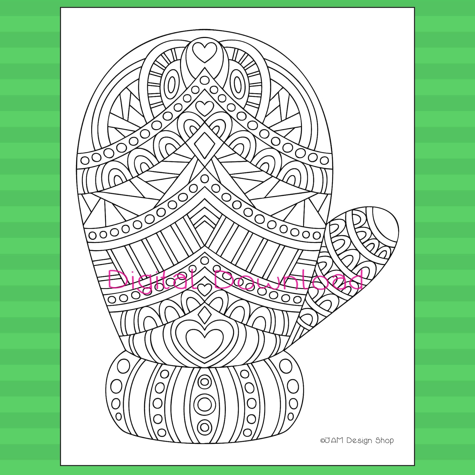 Winter Mitten Coloring Page, Holiday Activities, Holiday Party ...