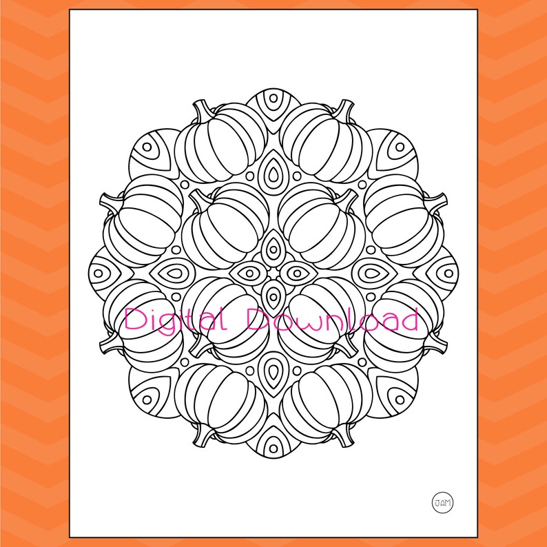 Pumpkin Mandala, Mandala Coloring Page, Fall Activities, Holiday Party ...