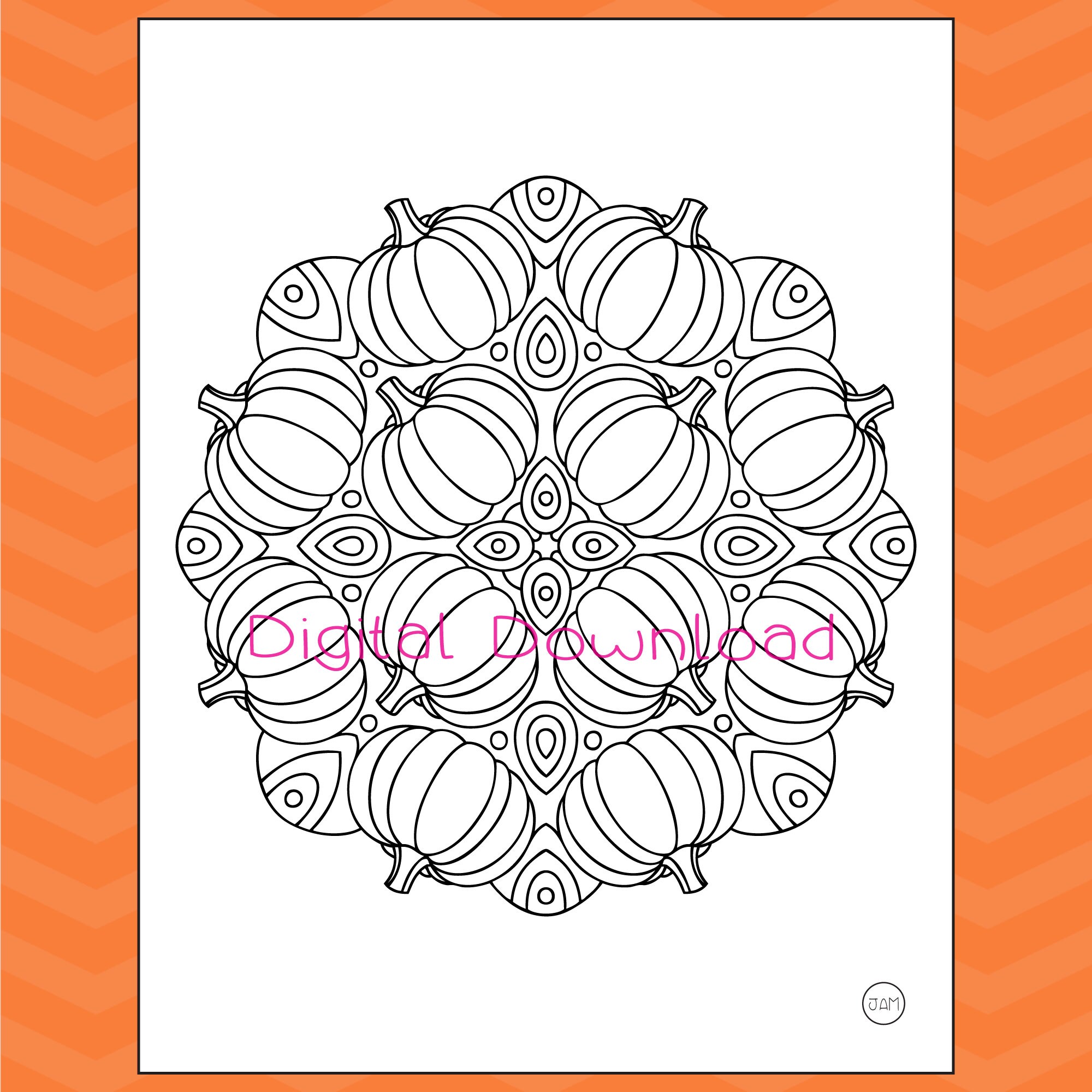Pumpkin Mandala, Mandala Coloring Page, Fall Activities, Holiday Party ...