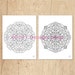 Adult Coloring Book, Instant Download, Abstract Mandalas Coloring Pages ...