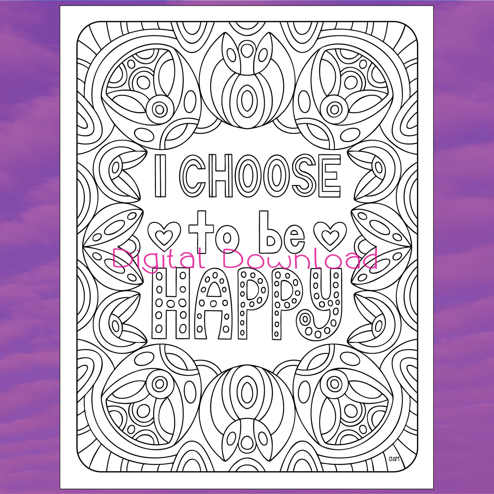 Positive Affirmation Coloring Page, Positivity Quotes, Positive Vibes ...